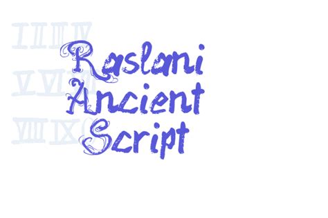 Raslani Ancient Script Font Free Download Now