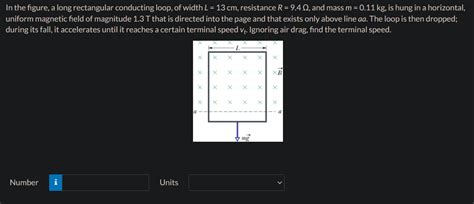 Solved In The Figure A Long Rectangular Conducting Loop Of
