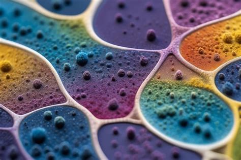 A Macro Photo Of A Microscope Slide Showing The Intricate Molecular