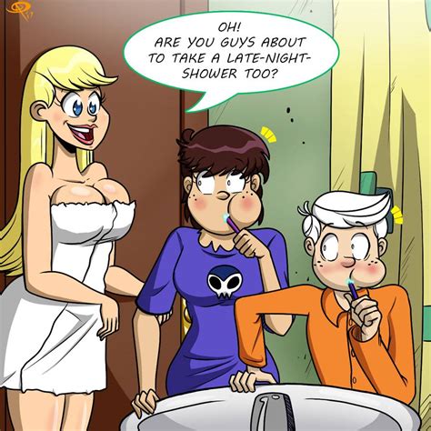 Rule Big Breasts Blonde Hair Brushing Teeth Frostbiteboi Huge Breasts Leni Loud Lincoln