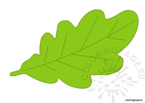 Oak Leaf Coloring Page