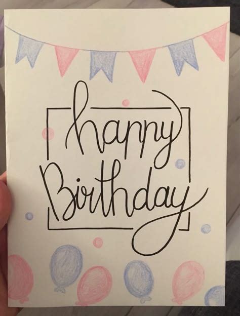 Drawing Ideas For Birthday Cards