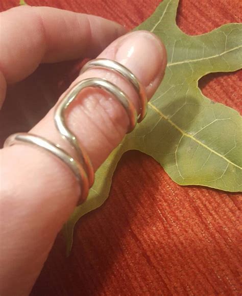 Thumb Trigger Finger Ring Splint Sterling Silver Etsy Canada