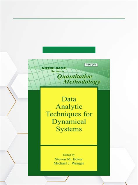 Data Analytic Techniques For Dynamical Systems 1st Edition Complete Docx Download Pdf