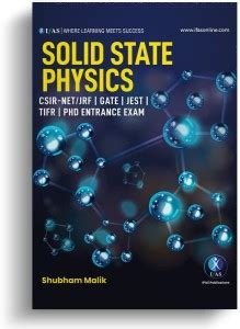 CSIR NET Solid State Physics Book Advanced Physical Science Practice Theory Book With