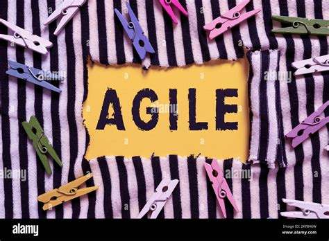 Text Caption Presenting Agile Business Showcase Iterative Approach To Software Delivery Builds