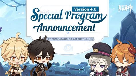 Confirmed Version 40 Special Program And 300 Primogems Code And