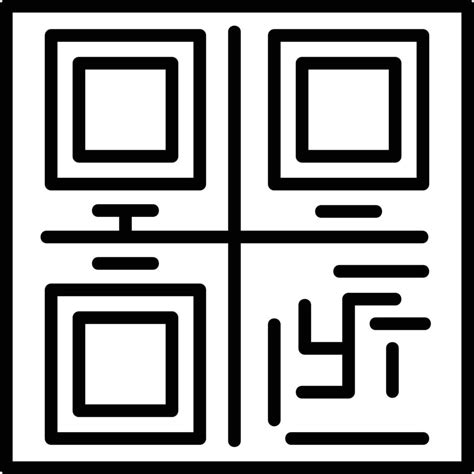 Qr Code Line Icon 14698973 Vector Art At Vecteezy