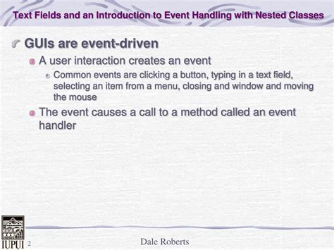Ppt Gui Programming Using Java Event Handling Powerpoint