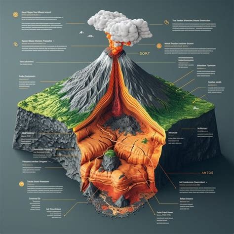 Free Volcanic Eruption Diagram Image Volcano Eruption Magma