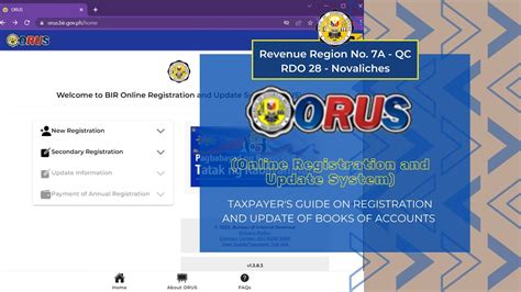 Taxpayers Guide On Registration And Update Of Books Of Accounts Using