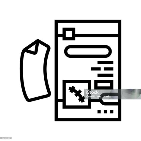 Ilustración De Ilustración Vectorial Del Icono De La Línea De Cicatriz