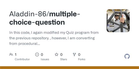 Github Aladdin 86multiple Choice Question In This Code I Again
