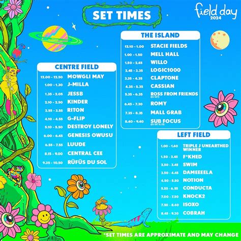 field day festival 2025 schedule beverly e stanford