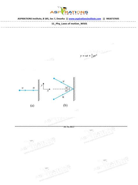 11 Phy Laws Of Motion Ws01 29986367 Pdf
