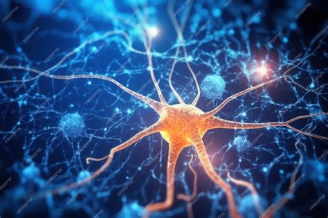 Premium Ai Image Neurons Nerves Brain Cells Transferring Electrical Signals Generative Ai