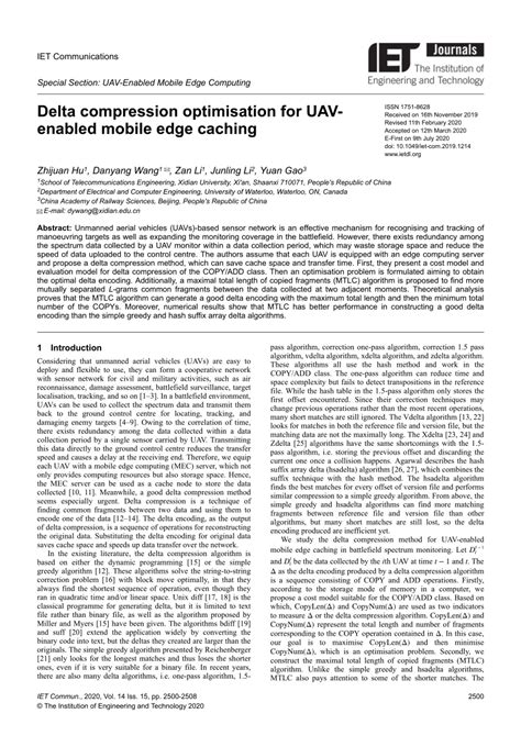 Delta Compression Optimization For Uav Enabled Mobile Edge Caching