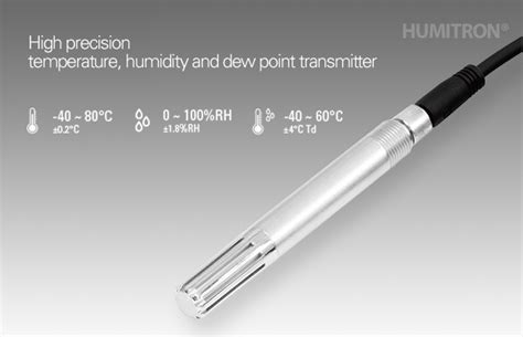 Probe Type High Performance Temperature Humidity Dew Point Transmitter [htp1100] By Dotech Inc