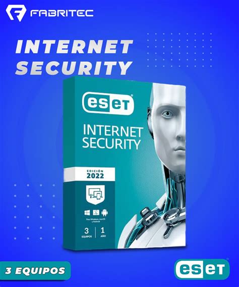 Antivirus Internet Security Eset 2022 3pc Corporacion Fabritec