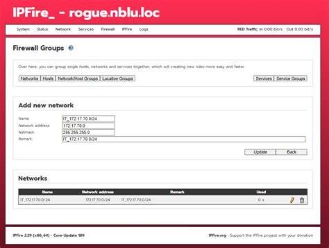 Initial Setup Configuratione Firewall Rules Firewall Rules Ipfire