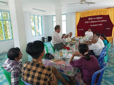 ညောင်လေးပင်မြို့နယ် လူထုအခြေပြုဗဟိုဌာန Community Centre ခန်းမ၌ မြို့နယ်စာရေးဆရာအသင်းမှ လုပ်ငန