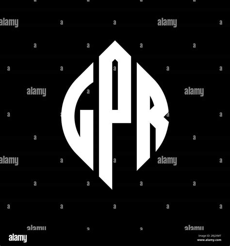 Lpr Circle Letter Logo Design With Circle And Ellipse Shape Lpr