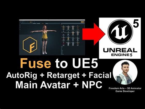 free video mixamo fuse to unreal engine 5 character creation and