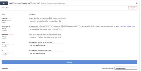 Export JSON Package Emply