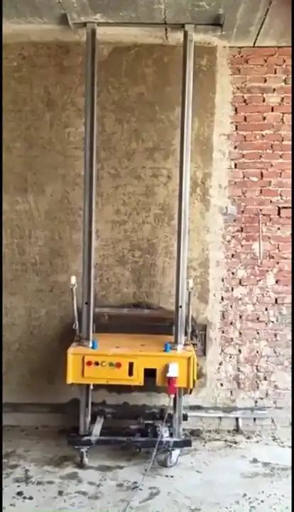 Automatic Rendering Machine Efficient Wall Plastering