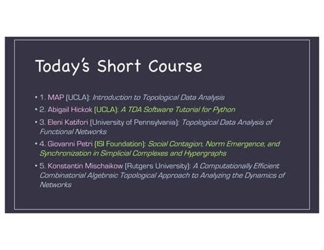 Introduction To Topological Data Analysis Pdf