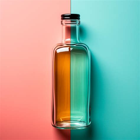 Empty Glass Bottle Liquid Bottle Ai Generated Image Premium Ai Generated Image