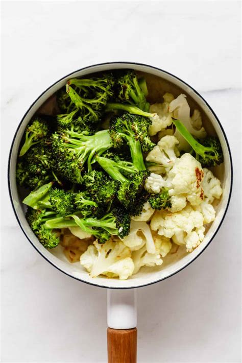 Roasted Broccoli Cauliflower Soup 6 Ingredients Choosing Chia