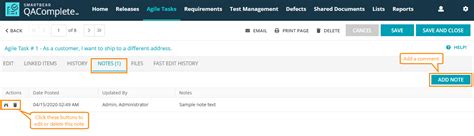 add and edit agile tasks qacomplete documentation