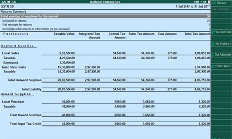 Generating Form GSTR B