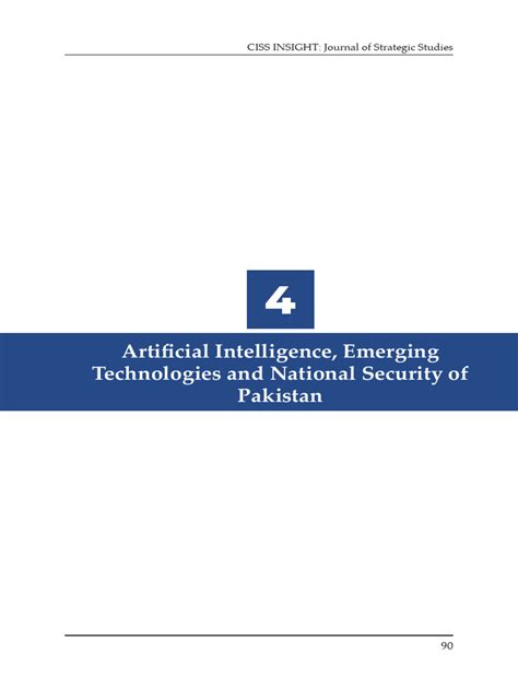 Artificial Intelligence Emerging Technologies And National Security Pdf Artificial