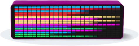 Music Spectrum Display 16x24 384 Rgb Led Display 20 Dynamic And 7 Color Effects