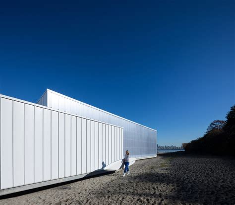 Polycarbonate Dock Building Glows On Vancouver Beachfront