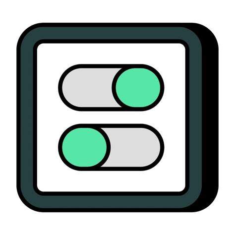 A Unique Design Icon Of Toggle Buttons 24021538 Vector Art At Vecteezy