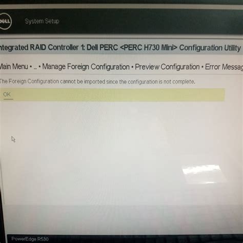 ‎perc H730 Mini Lose Virtual Disk After Reboot Dell Technologies