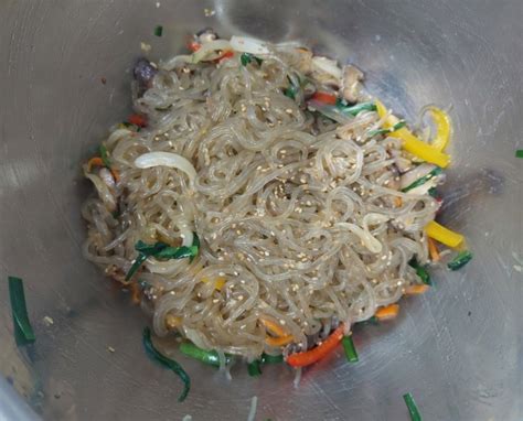 쫄깃한 표고버섯잡채 만드는법 고기없는 잡채 레시피