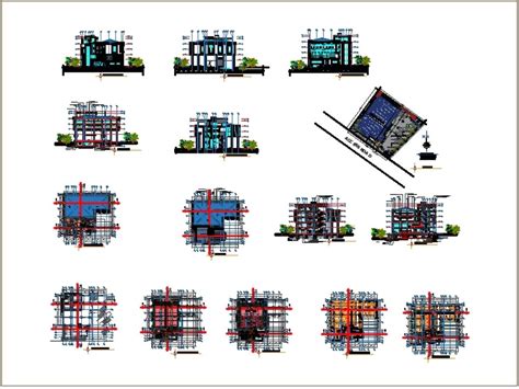 Multiple Use Auditorium Building Autocad In Dwg Cad Library