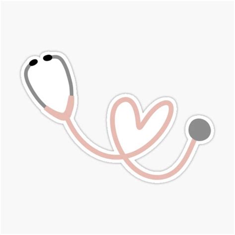 A Clipart Image Featuring A Stethoscope With Hearts A Paw Print And A