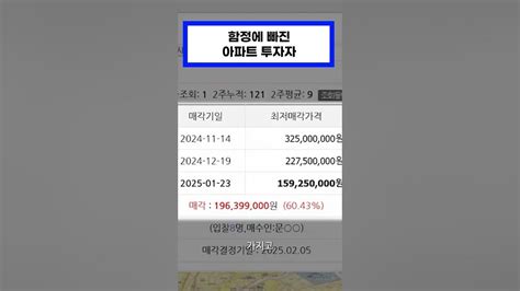 함정에 빠진 아파트 투자자😱 Youtube