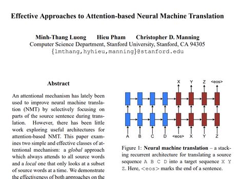 Effective Approaches To Attention Based Neural Machine Translation