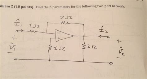 Solved Find The Z Parameters For The Following Two Port Chegg Com
