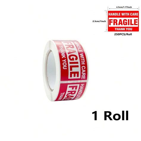 Fragile Stickers Warning Stickers For Shipping Fragile Handle With Care Strong Adhesive