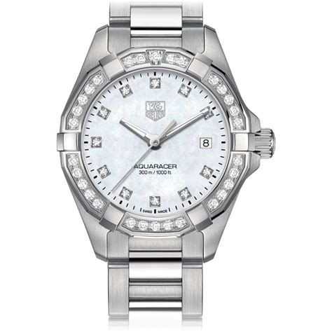 Tag Heuer Aquaracer 300m Diamond Dial And Bezel 27 Mm Aquaracer