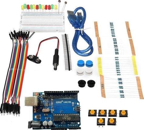 Arduino Geschikte Uno R3 Starter Set Mini Breadboard And Uno R3 Kit At Mega 328p Bol