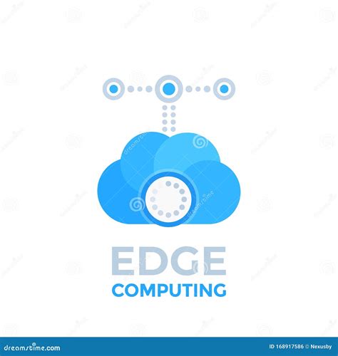 Edge Computing Icon Stock Vector Illustration Of Service 168917586