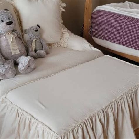 Chenille Table Runner Table Runner Ruffled Table Runner Shabby Chic Table Runner Table